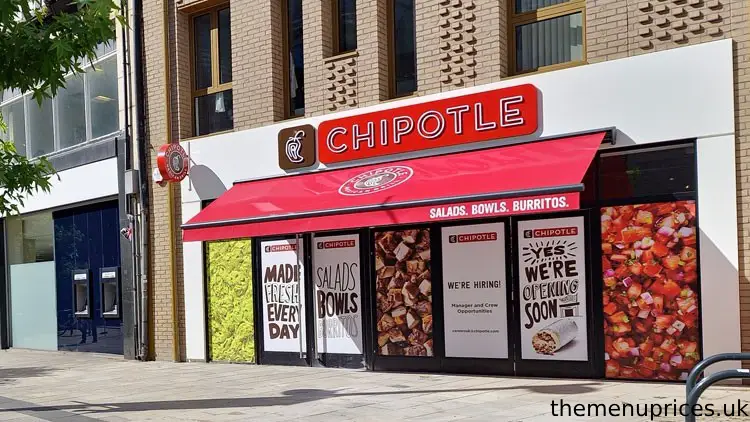 Chipotle Menu Latest Prices UK 2025