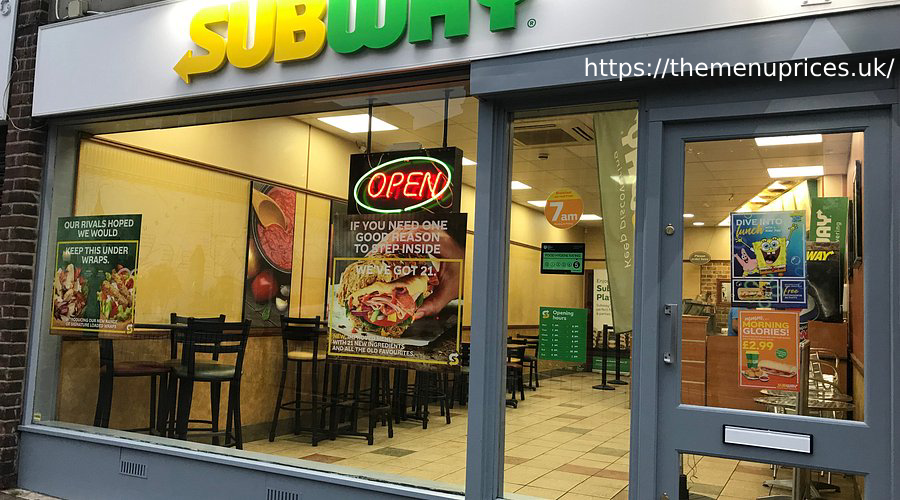 Subway Menu UK Latest Prices 2025